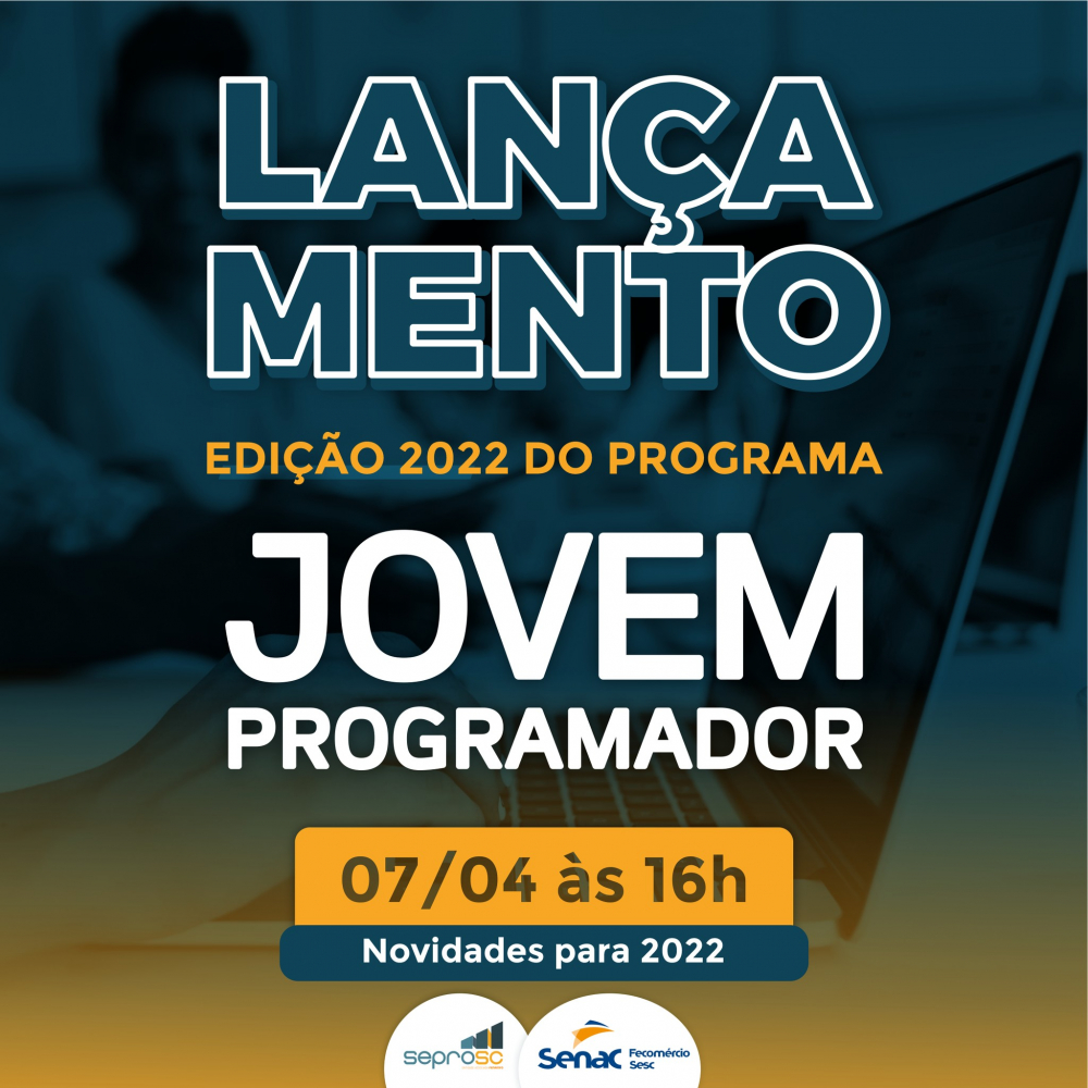 Jornal de Blumenau - Jovem Programador edição 2022 abre com 700 vagas