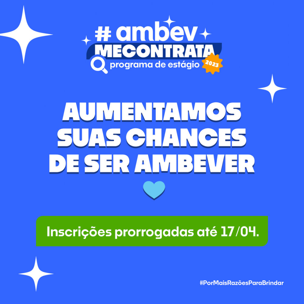 Noticenter - Ambev prorroga inscrições para os programas de Estágio e ...